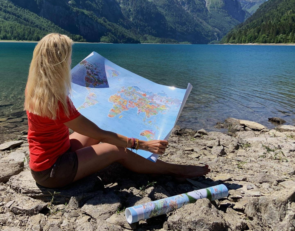 Hiking map scratch edition map | Globe Trott-Air