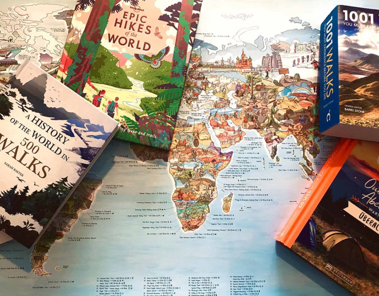 Hiking map scratch edition map | Globe Trott-Air